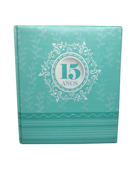 Álbum Fotos Azul De 15 Anos - 20 Folhas Refil Branca - Universal ...