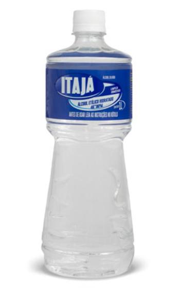 Álcool 46% Etílico Líquido Itajá 1lt - 12 Unidades - Álcool de Limpeza ...