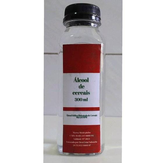 Álcool de cereais 300 ml - 96 inpm - para confeitaria- purissimo, com ...