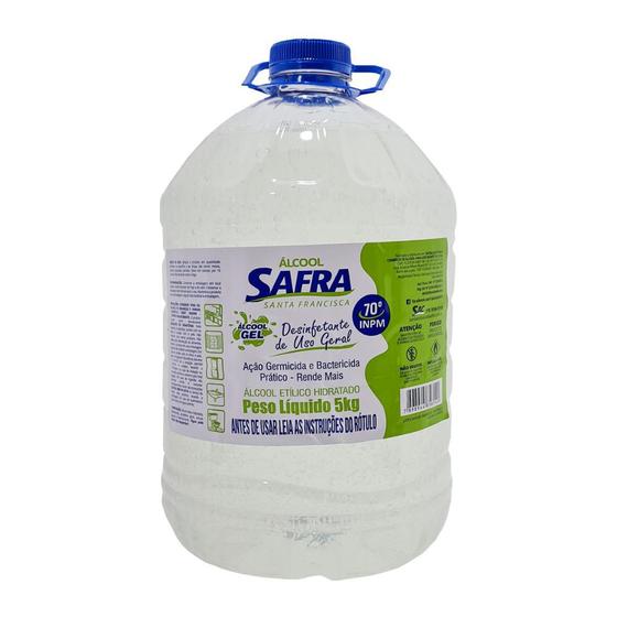 Álcool Gel 70 INPM 5 Kg Safra - Álcool em Gel para as Mãos - Magazine Luiza