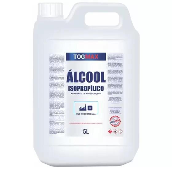 Álcool Isopropílico 5L 99,8% Togmax - Álcool de Limpeza - Magazine Luiza