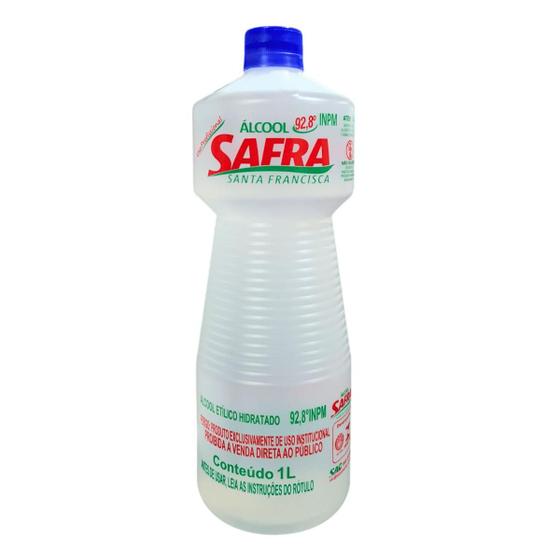 Alcool Líquido Safra 92% 1L Limpeza - Álcool de Limpeza - Magazine Luiza