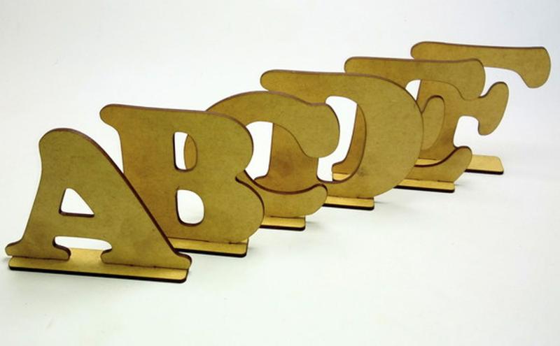 Alfabeto completo 10cm AL cada letra - mdf - Letras, Números e Memória ...