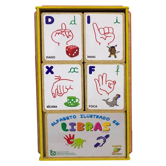 Alfabeto Em Libras Brinquedo Educativo Pedagógico - TRALALA - Banheira ...