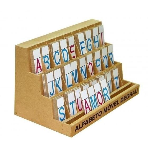 Alfabeto Móvel 130 Pçs Degrau 1204 Carlu - CARLU BRINQUEDOS - Letras ...