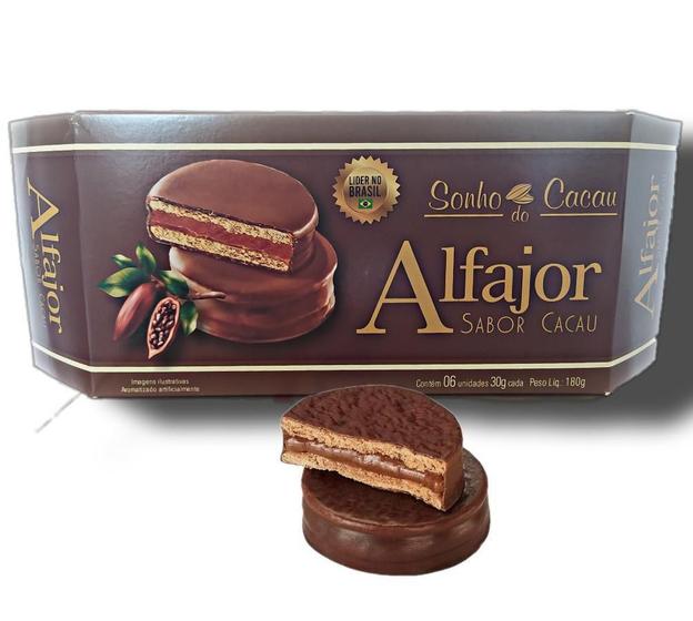 Alfajor O Sonho do Cacau Sabor Cacau 216g - Alfajor - Magazine Luiza