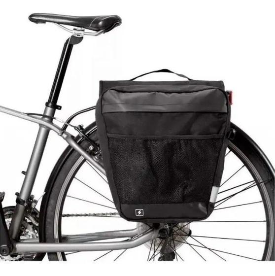 Alforge Duplo Bolsa Bike Bagageiro Traseiro 28l Impermeável - Skin ...