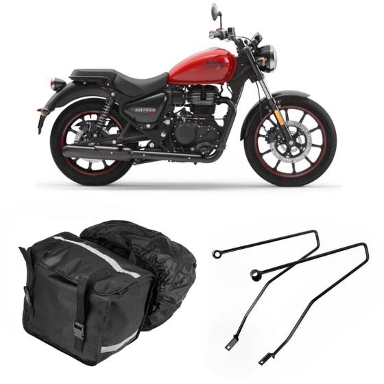 Alforge Lateral Esportivo Com Capa Impermeável 26L Par + Afastador ...