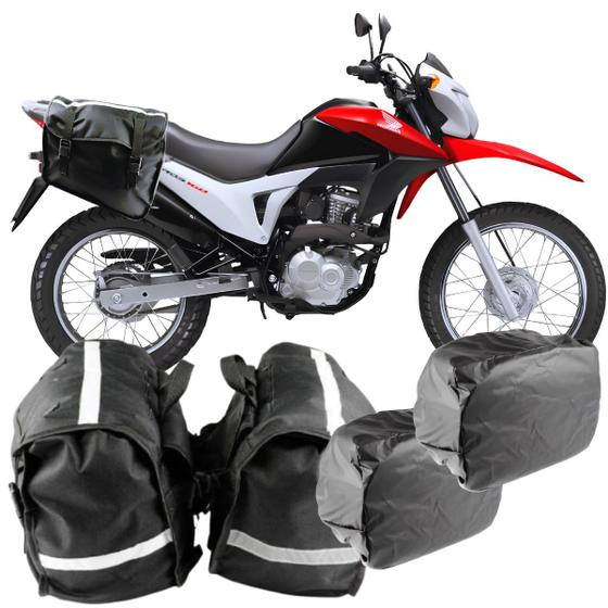 Alforge PARA MOTOS LATERAL TRASEIRO 60L BASLU + CAPAS - Alforge para ...