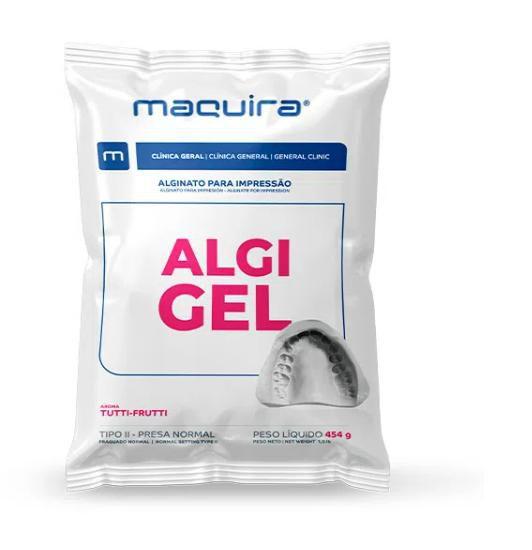 Alginato Algi-Gel Tipo II Presa Normal 410g - Maquira - Equipamento ...
