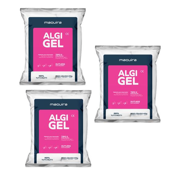 Alginato Maquira Algi Gel Tipo II 410g - 3 unid - MAQUIRA - Equipamento ...