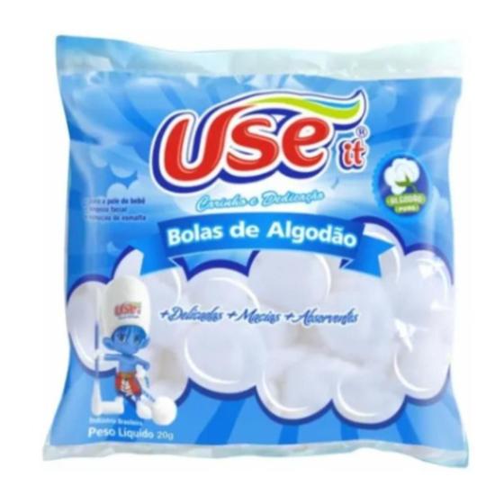 Algodão Em Bolas Pacote 20g Hidrófilos Brancos Use It - Algodão ...