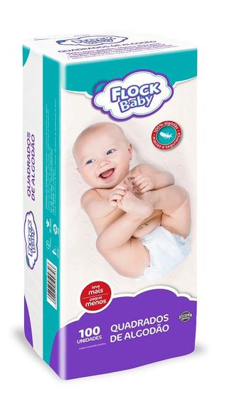 Algodão Flock Baby Quadrado 100 Unidades - Algodão - Magazine Luiza