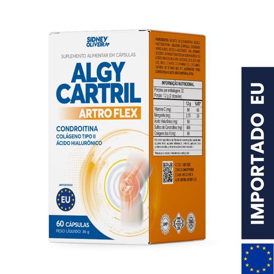 Algy Cartril Artro Flex 60 Cápsulas União Europeia Sidney Oliveira ...