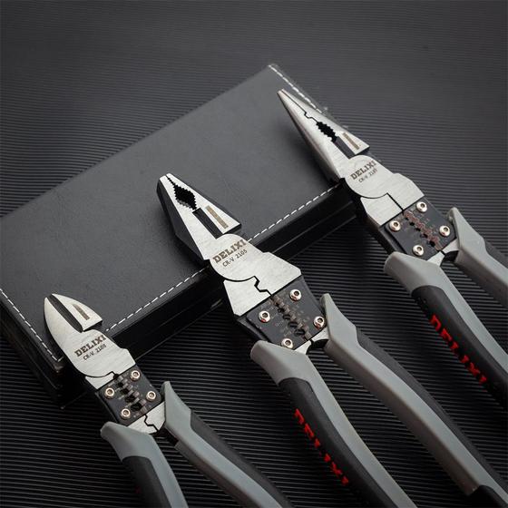 Alicate 9 Polegadas Universal Multifuncional Profissional Ponta Agulha Achatada Diagonal ou Kit ...