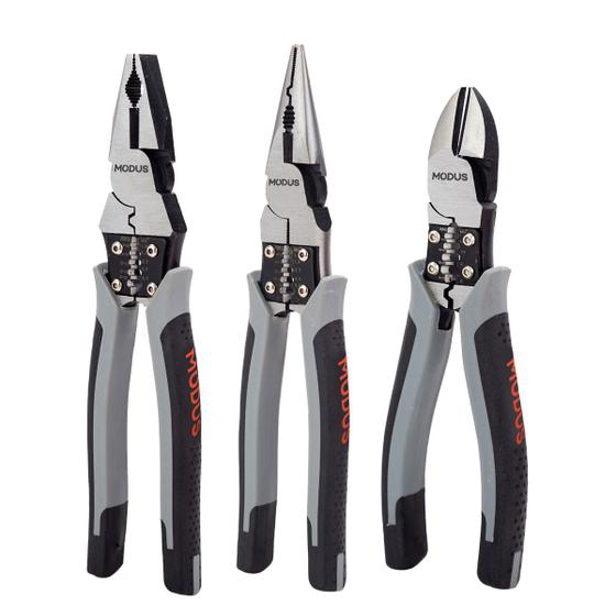 Alicate 9 Polegadas Universal Multifuncional Profissional Ponta Agulha Achatada Diagonal ou Kit ...