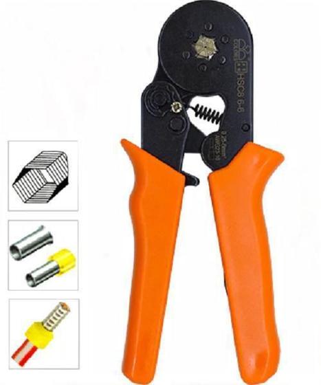Alicate Crimpar Terminal Ilhós Tubular 0,08Mm-6Mm Sextavado - Falcon ...