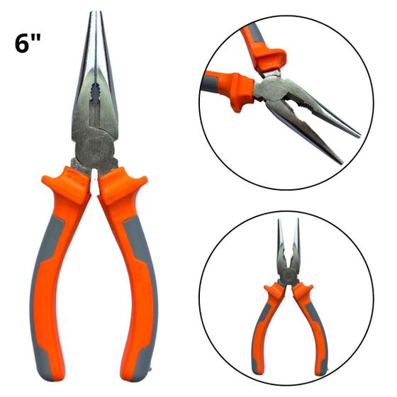 Alicate De Bico Meia Cana Reto 6 Pol Cabo Emborrachado - Home & More ...
