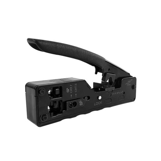Alicate de crimpar profissional para conectores RJ11 RJ45 Cat7 - Pier ...