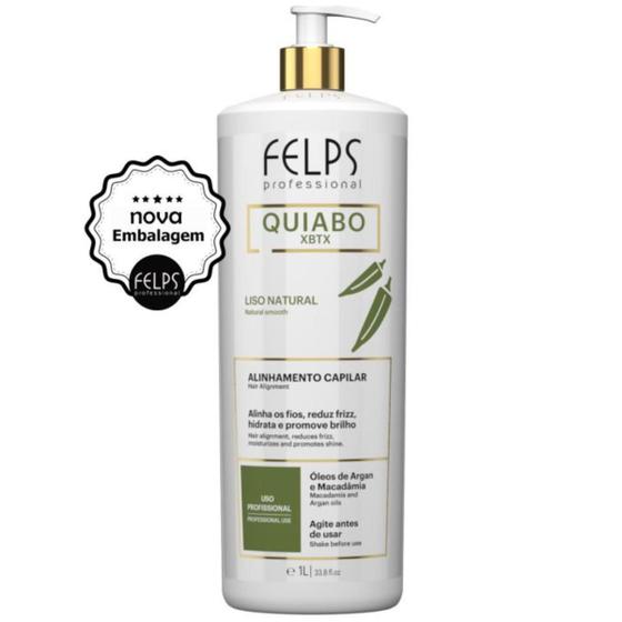Alinhamento Capilar Felps XTBX Quiabo Okra 1000 ml - Cuidados com o ...