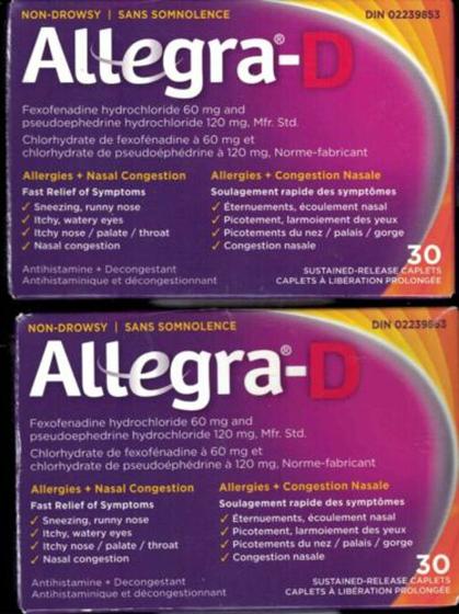 Allegra 60mg 10cp - SANOFI-AVENTIS - Medicamentos - Magazine Luiza
