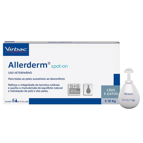 Allerderm Spot On 1 Pipeta com 2ml cães com até 10Kg - VIRBAC ...