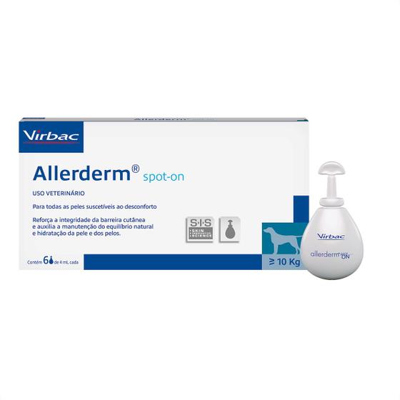 Allerderm Spot On Hidratante Virbac - 4 mL - Dermatológico Pet ...