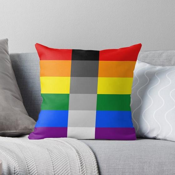 Almofada lgbt gls lgbtqia+ bandeira gay pride raimbow lesbicas 30x30cm ...