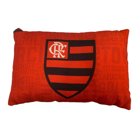 Almofada Retangular Pequena Time Flamengo 19x28 - Brasfoot - Almofada ...