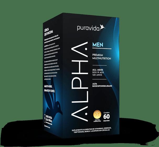Alpha Men Polivitamínico Premium- Pura Vida- 60 Cáps. - Multivitamínico ...