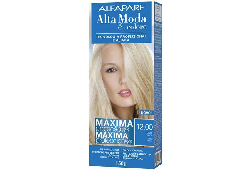 Alta moda e colore 12.00 louro platina 150gr - Tinta de Cabelo ...