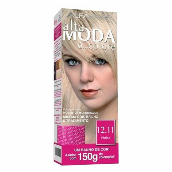 Alta Moda Tinta Esp12.11 Louro Platinado Cinza Intenso 150g - Tinta de ...