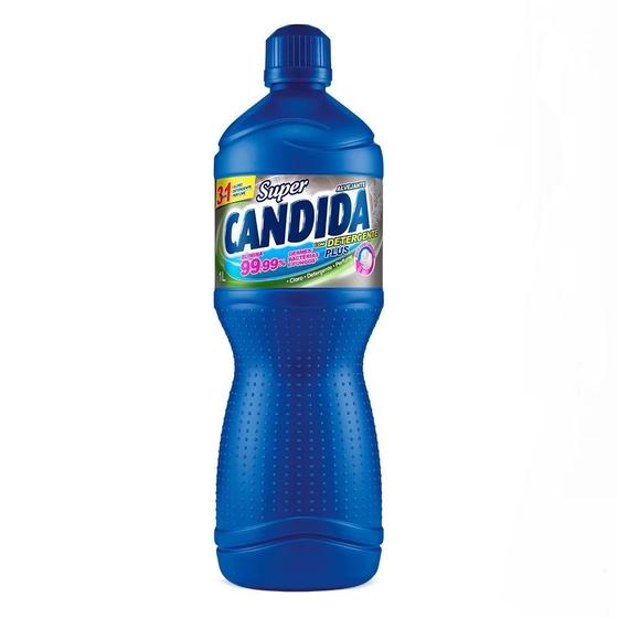 Alvejante com Detergente 1L Plus 3 em 1 1 UN Super Candida - Alvejante ...
