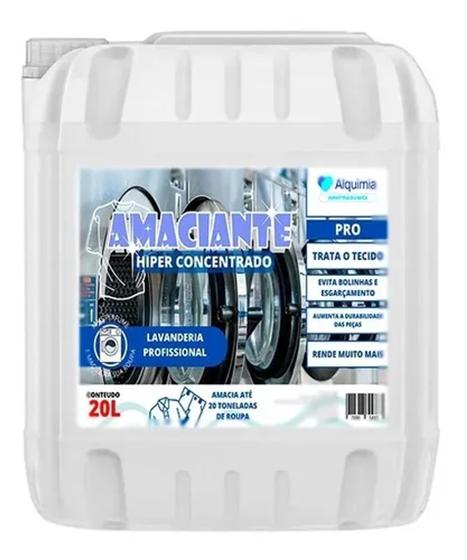 Amaciante De Roupa Superconcentrado Lavanderia Pro Galão 20l - Alquimia ...