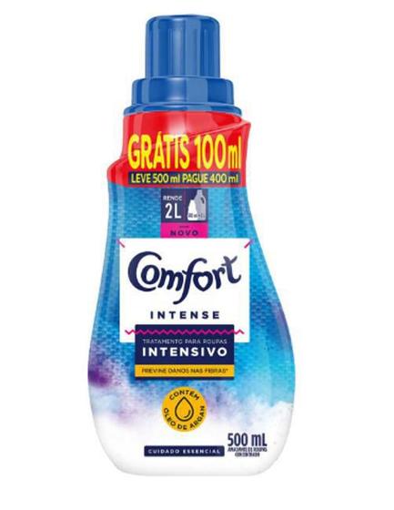 Amaciante Para Roupa Comfort Original Leve 500Ml Pague 400Ml ...