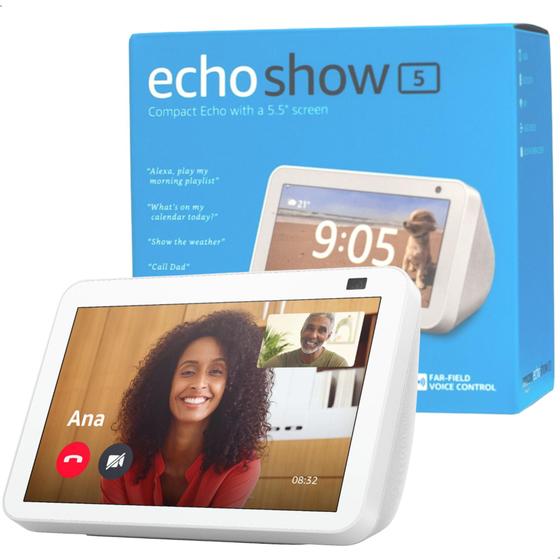 Amazon Echo Show 5 Alexa, Branca - Smart Display - Magazine Luiza