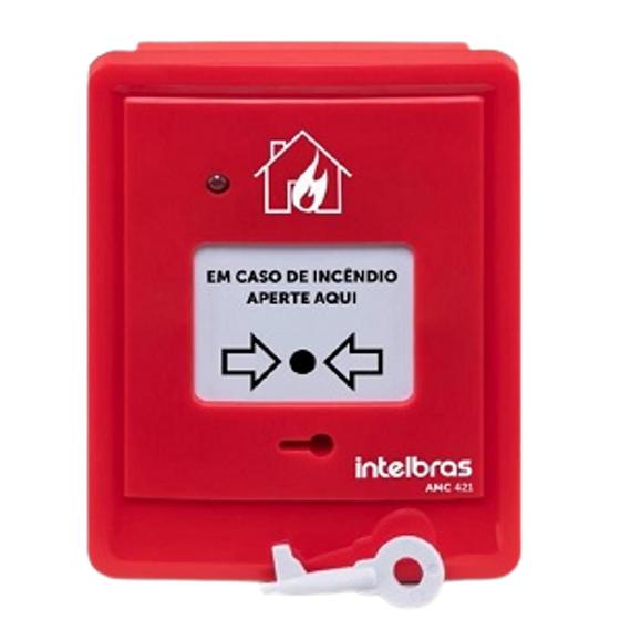 AMC 421 Acionador manual convencional Intelbras sem sirene - Botoeira ...