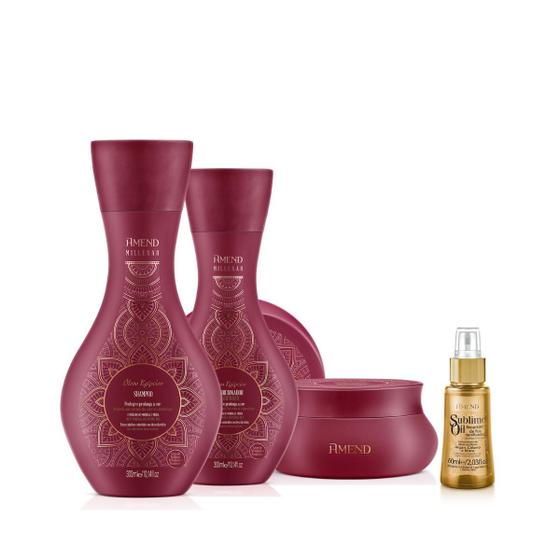 Amend Millenar Óleos Egípcios Sh 300ml + Cond 300ml + Masc 300ml ...