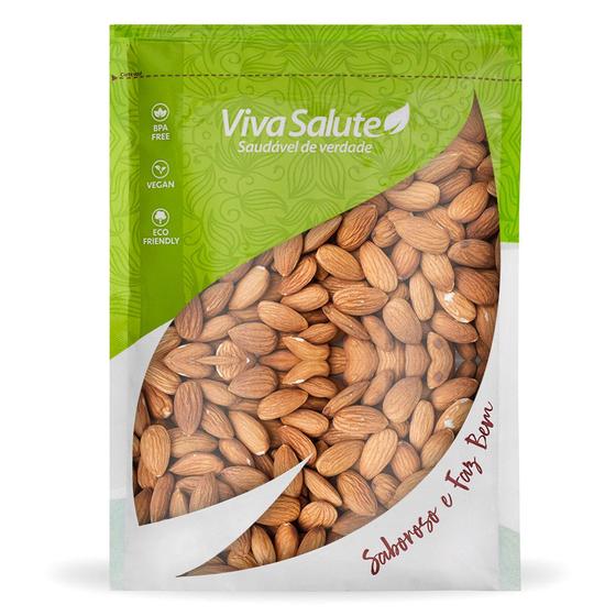 Amêndoa Defumada sem Casca Viva Salute - 500g - A Granel - Amêndoa ...