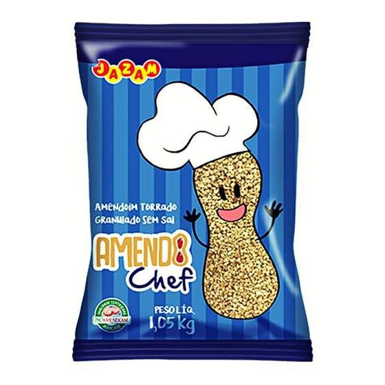Amendoim Granulado Torrado Sem Sal Amendochef 1,05kg - Jazam - Amendoim ...