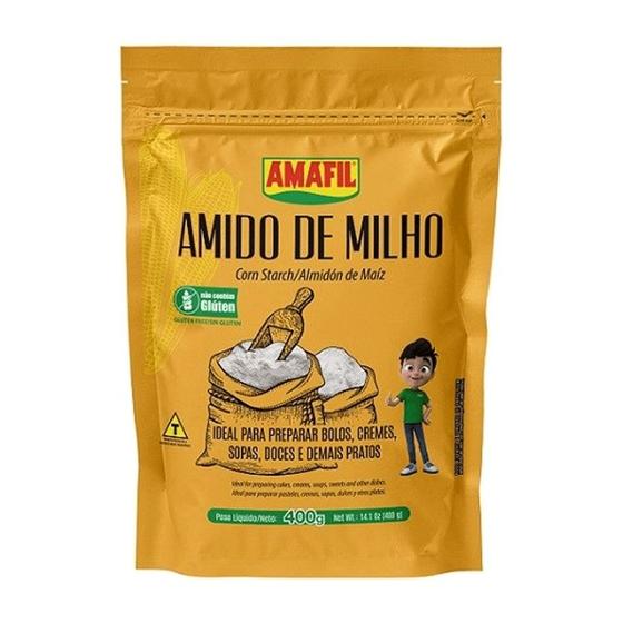 Amido Milho Amafil Sache 400g - Amido de Milho - Magazine Luiza