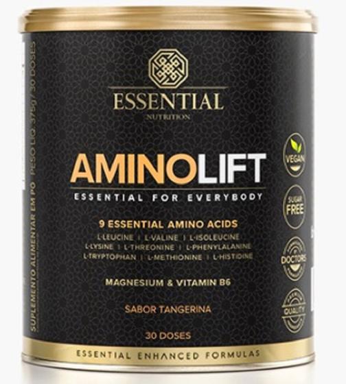 Aminolift (9 Aminoácidos Essenciais) Sabor Tangerina de 375g-Essential ...