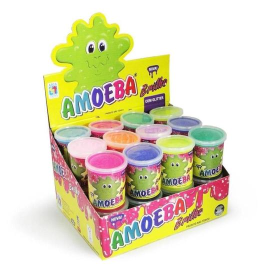 Amoeba Brilho Display com 24 Unidades Sortido - Bh Toys - Slime ...