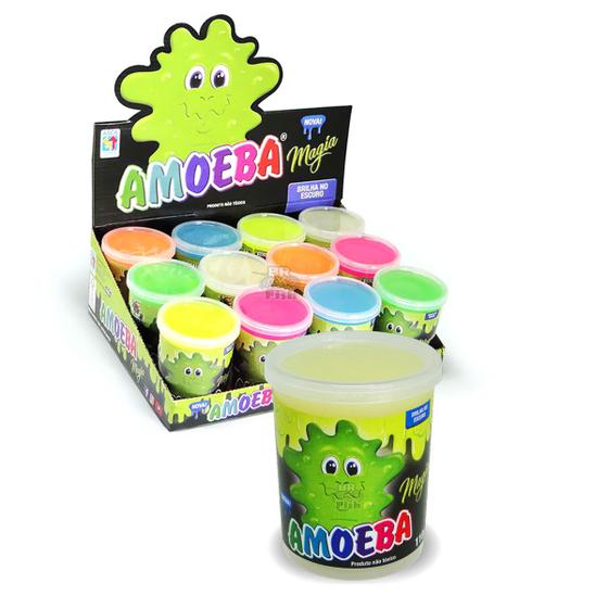 Amoeba Kit Com 3 Brilha No Escuro Massinha Geleinha Slime - ASCA TOYS ...