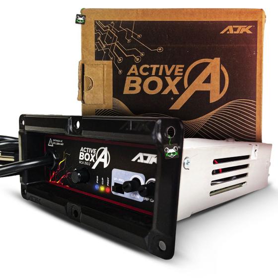 Amplificador AJK Active Box Rca 350W 4 Ohms + Fonte Bivolt para Caixa ...