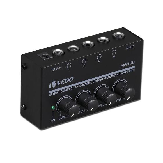 Amplificador De Áudio De Fone De Ouvido 4 Canais Amplificador Estéreo ...