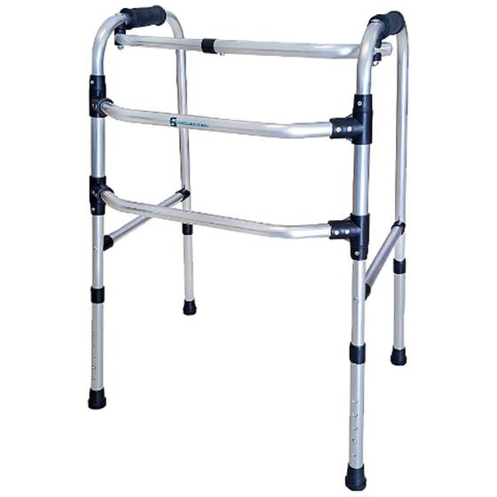 Andador 3 Barras Articulado Natural Brilho 150kg - und - Sequencial ...