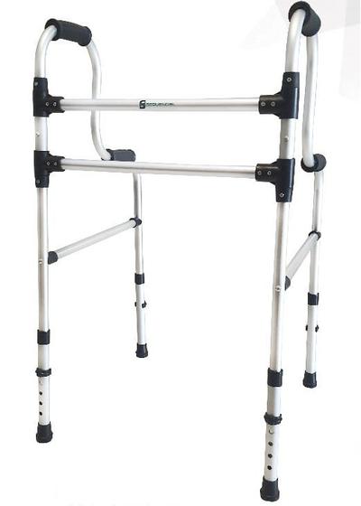 Andador Fixo 2 Barras e Duplo Punho - Sequencial - Andador Ortopédico ...