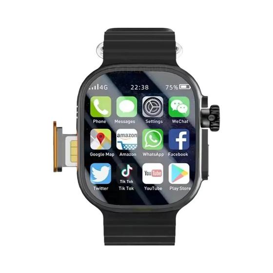 Android 9.0 Smartwatch 4G Rede Câmera Giratória CDS9 Ultra Modificado ...