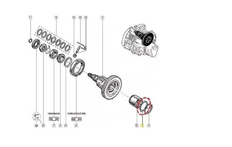 Anel Trava Do Cambio Cod.ref. Megane scenic kangoo laguna symbol novo ...